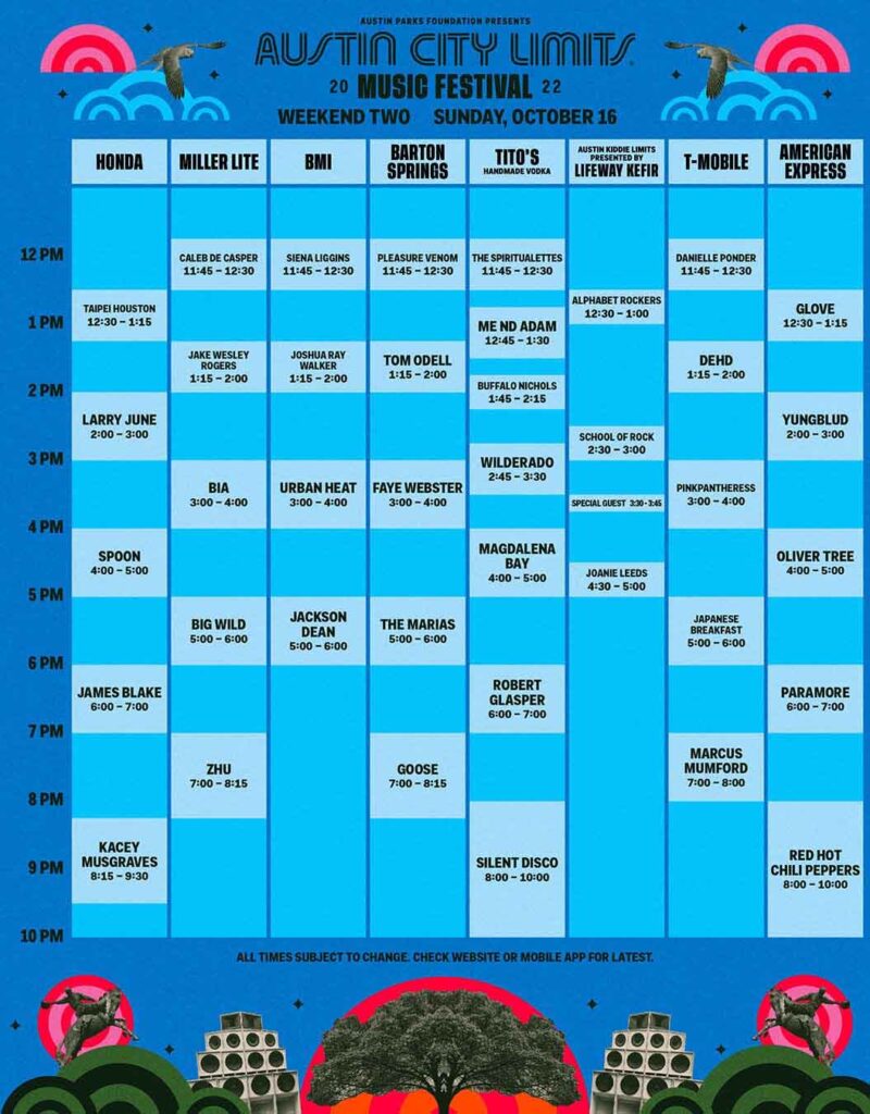 Acl 2024 Weekend 1 Lineup Pdf Reiko Charlean