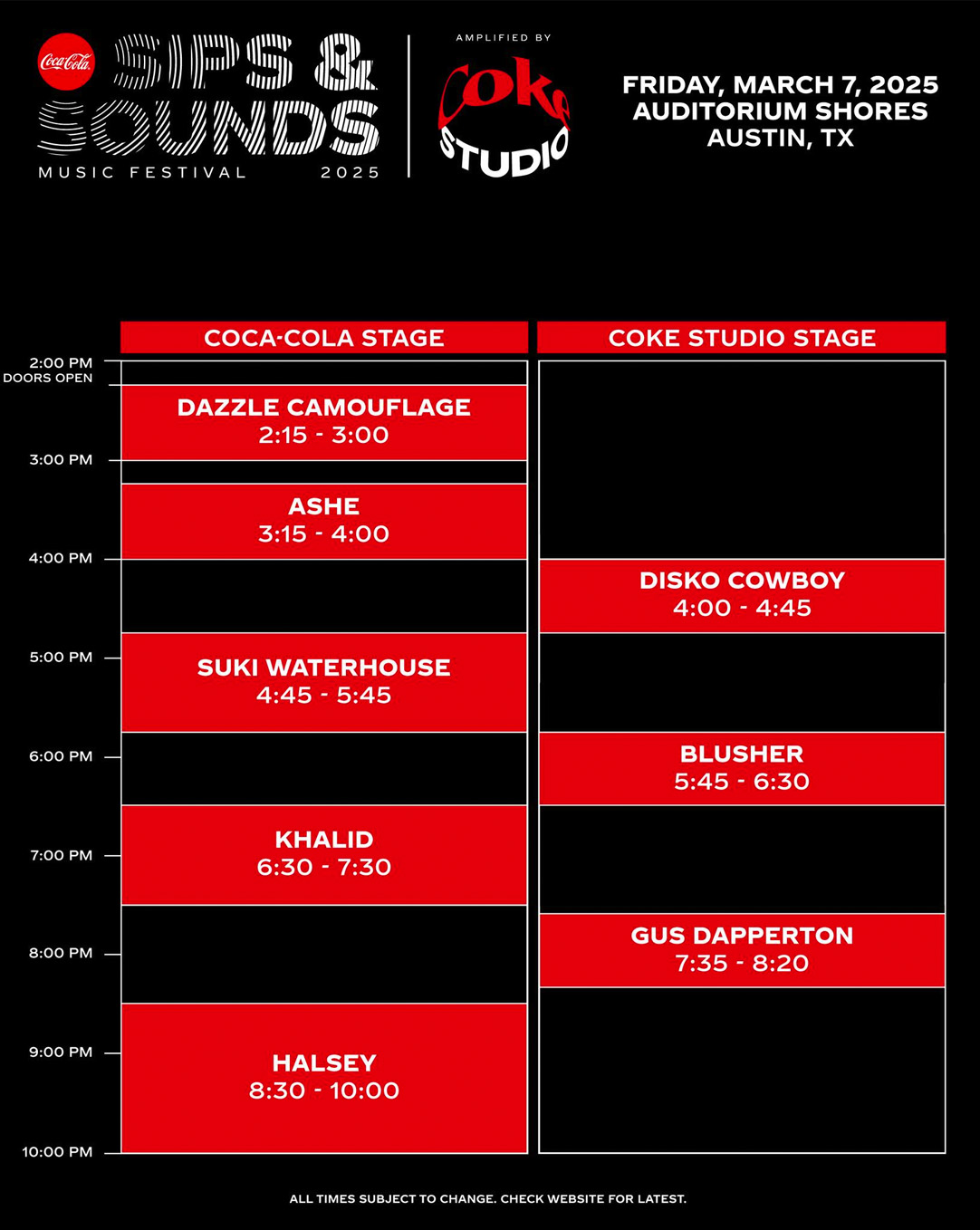 SIPS & SOUNDS 2025 Daily Schedule! | The Heart Sounds