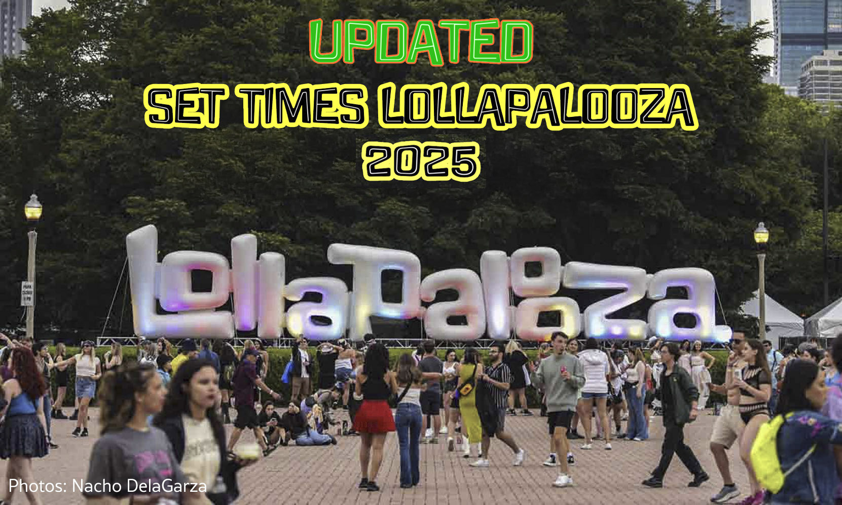 LOLLAPALOOZA 2025 - Updated Set Times! | The Heart Sounds